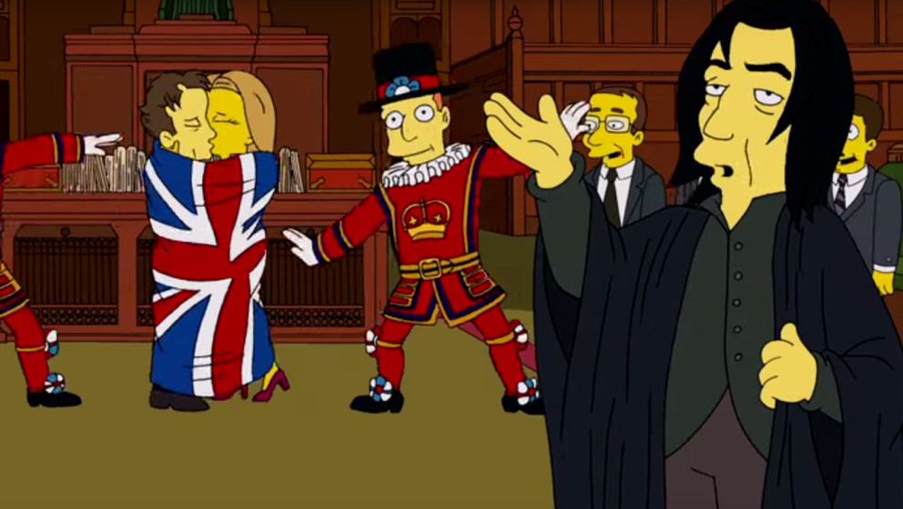Die Simpsons zollen Alan Rickman und David Bowie Tribut