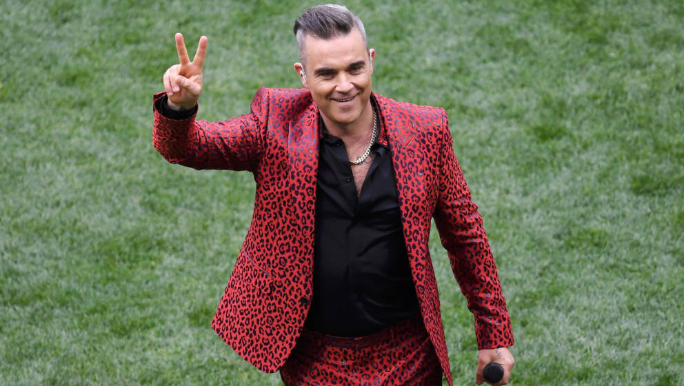 WM-Eröffnungsfeier: Die große Robbie-Williams-Show mit Stinkefinger