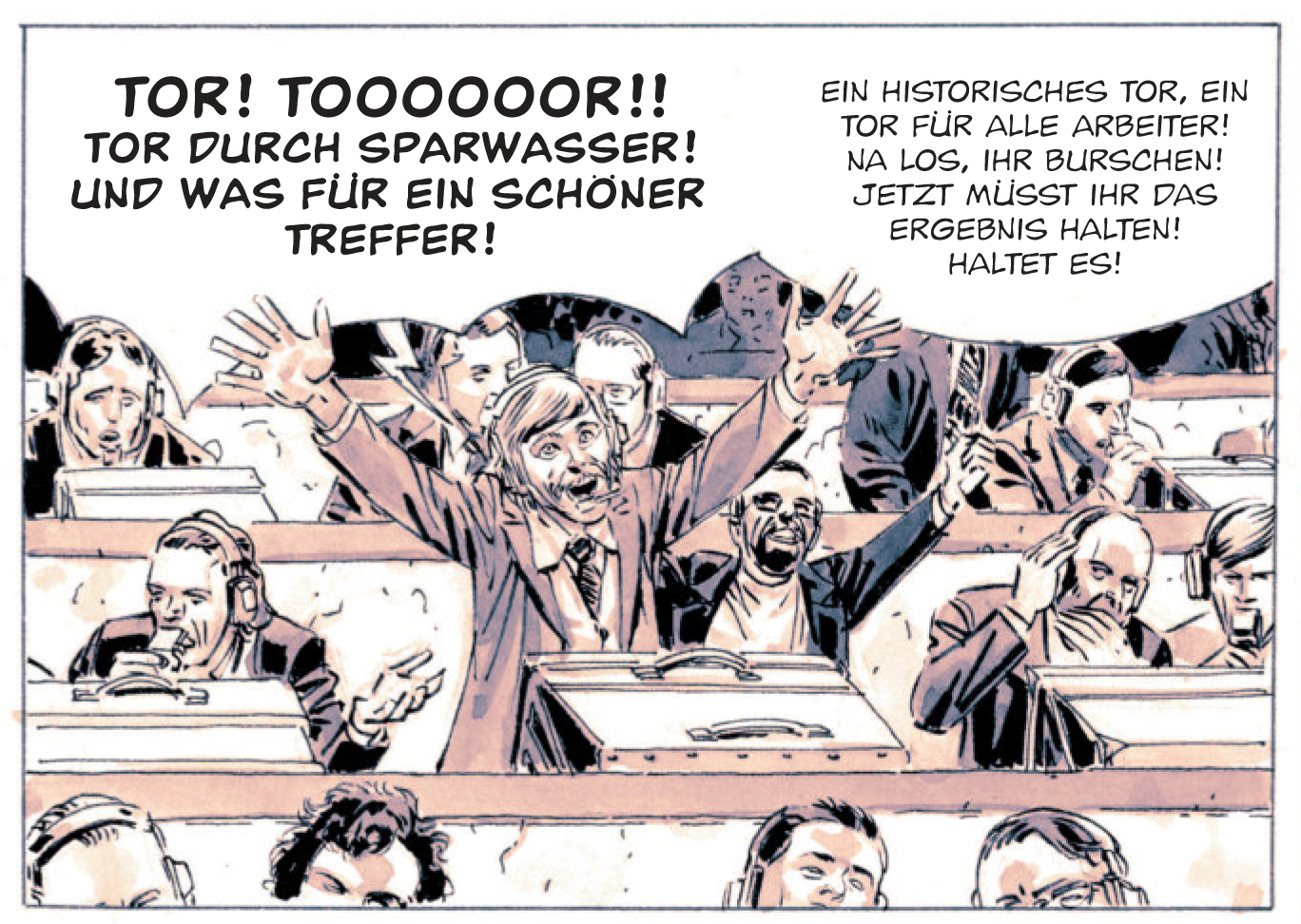 Fußball-Comic „Spiel der Brüder Werner“: DDR vs. BRD