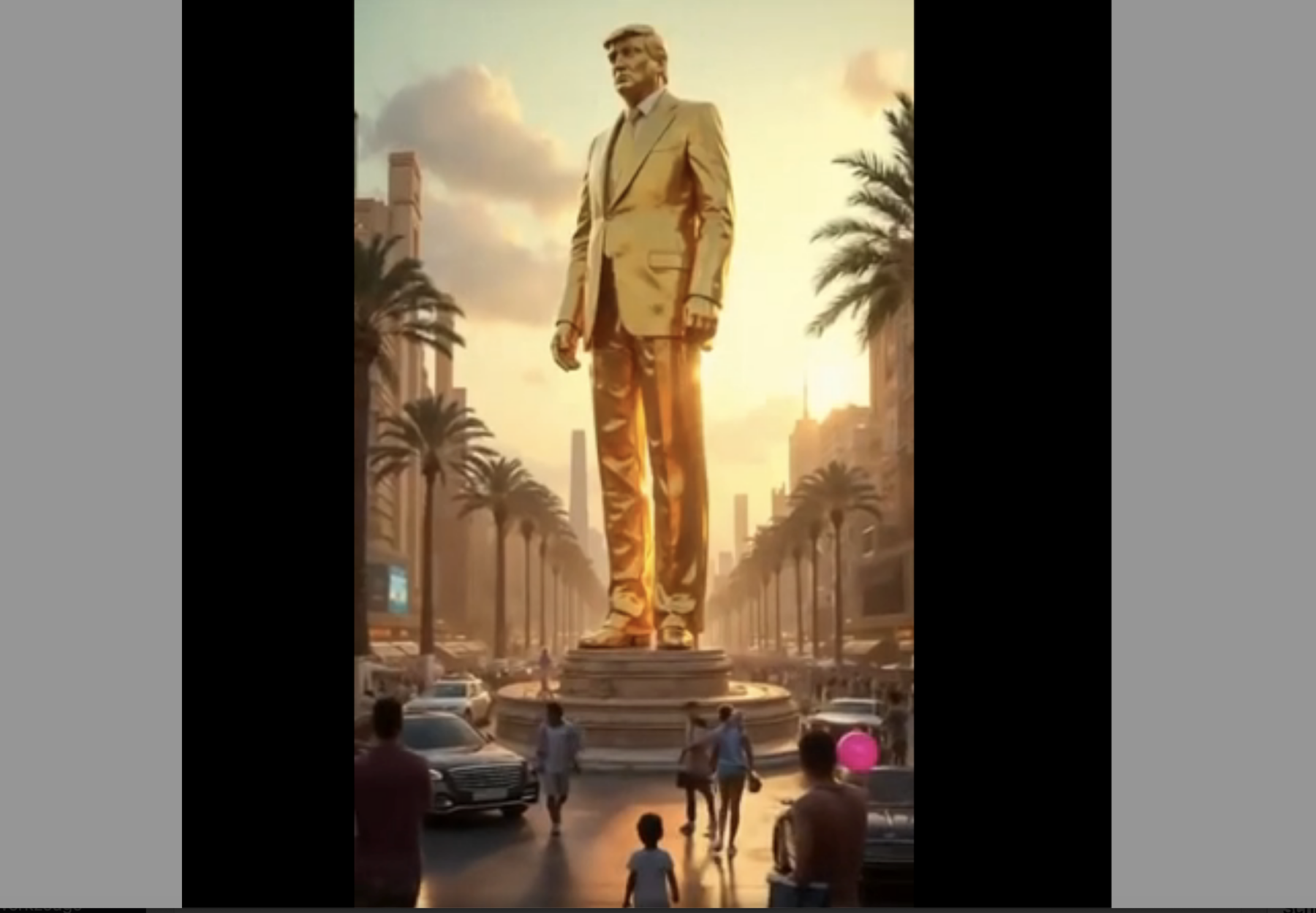 Video: Trump will goldene Trump-Statue in „Trump Gaza“ errichten ...